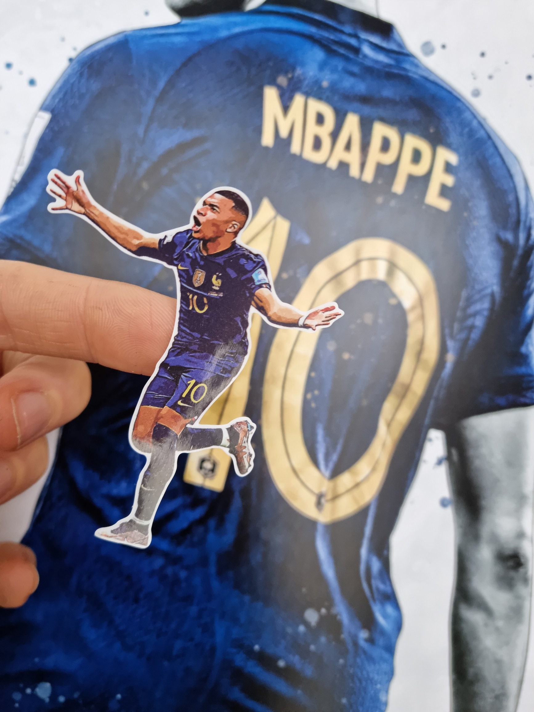 Mbappe Stickers Set Mbappe 5 Sticker Set Laminated Waterproof High ...
