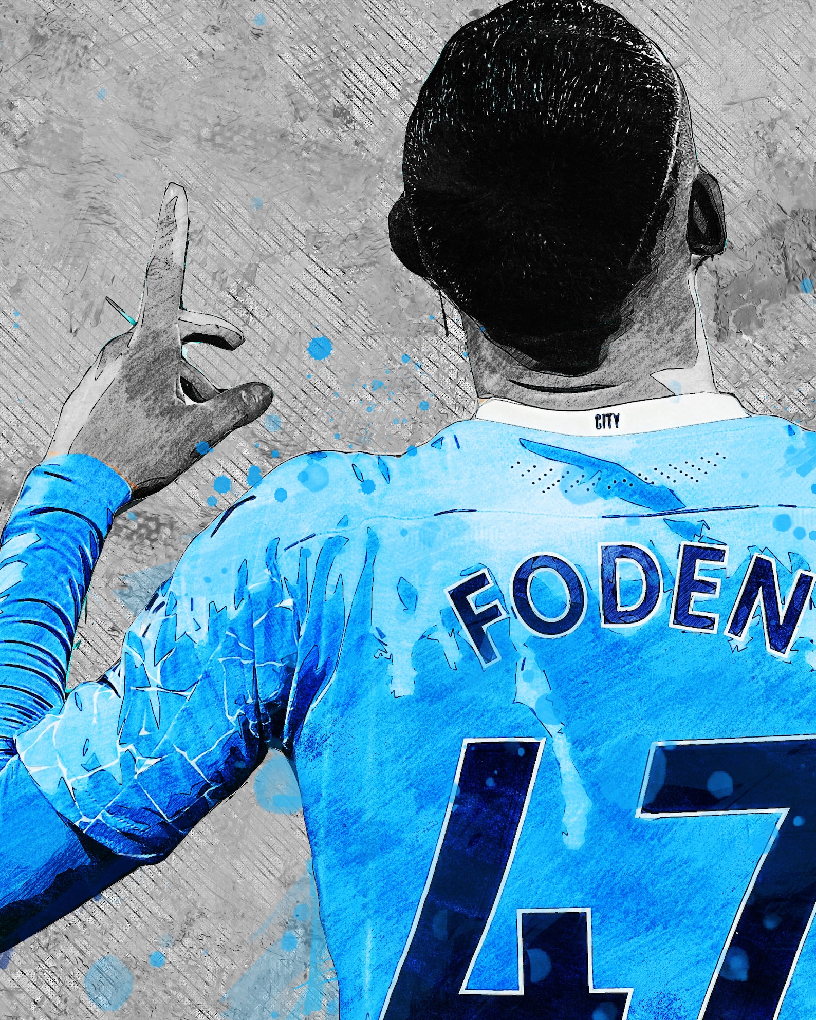 Phil Foden Poster Phil Foden Print Manchester City Art Print - Etsy Finland