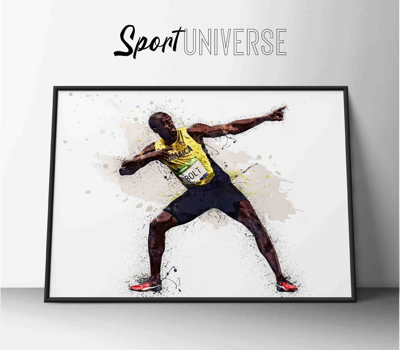 Usain Bolt Poster Usain Bolt Canvas Print Wall Art Man Cave - Etsy