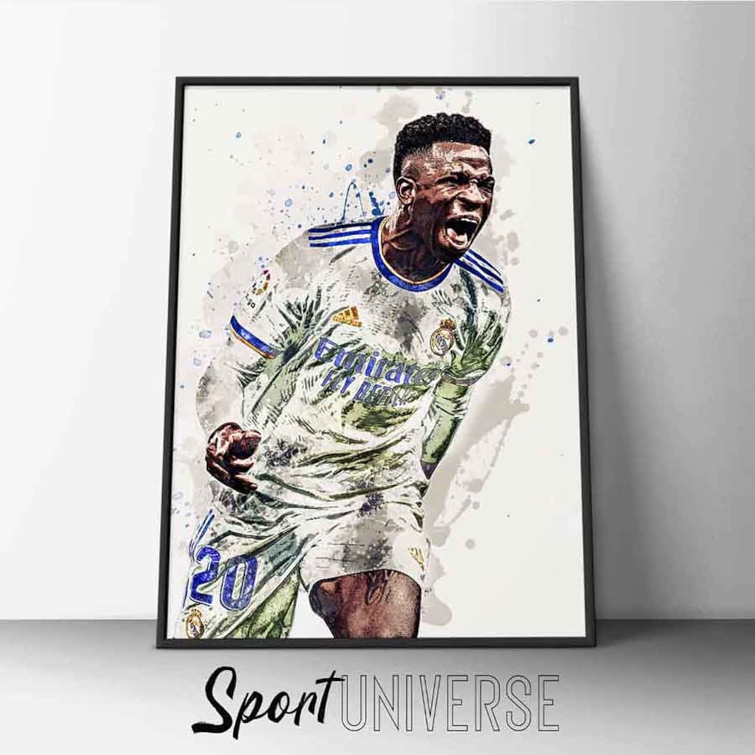 Vinicius Junior Poster Vinicius Junior Print Canvas Print Real - Etsy