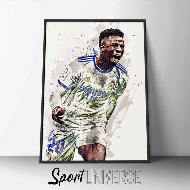 Vinicius Junior Poster Vinicius Junior Print Canvas Print Real - Etsy