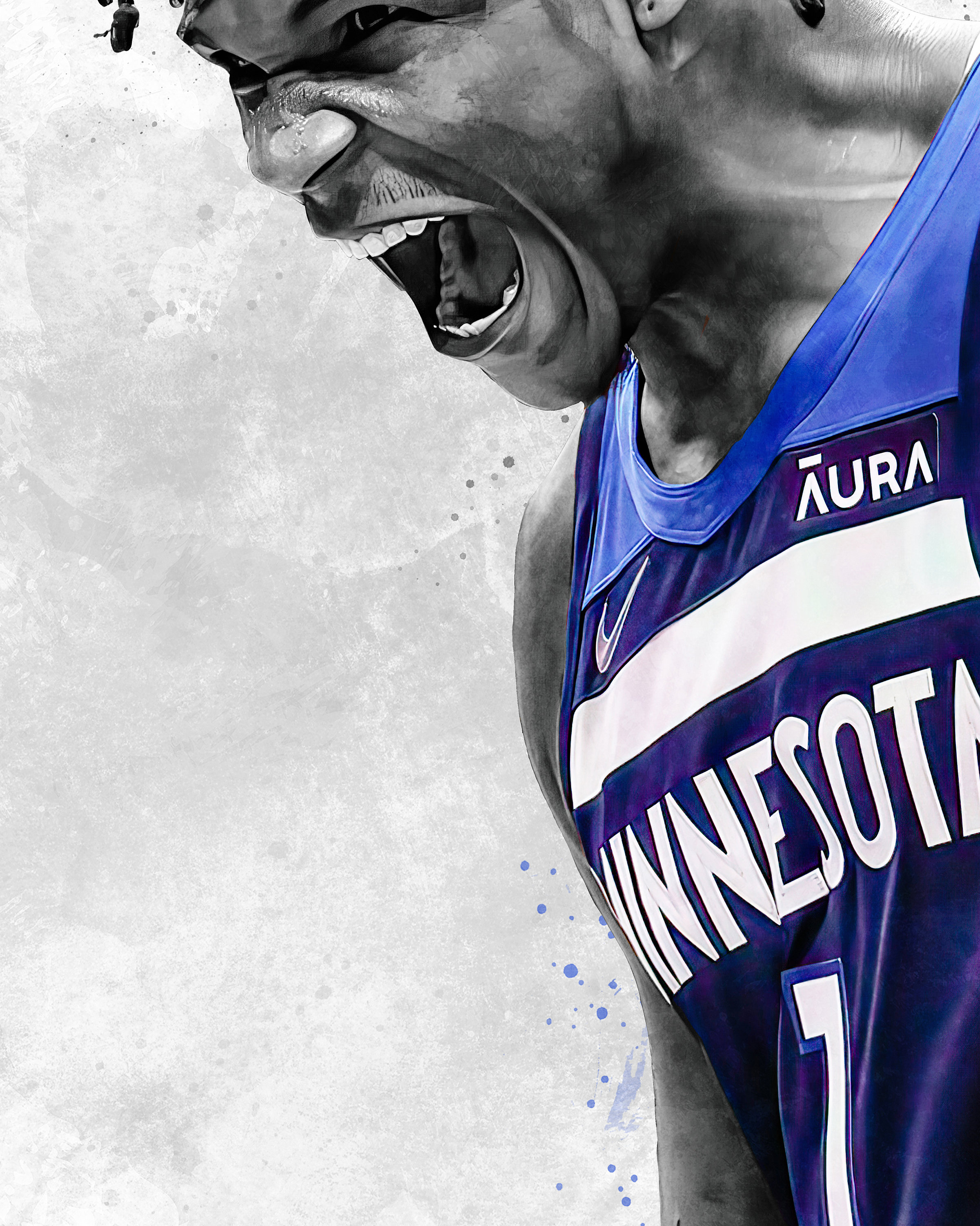 Anthony Edwards Poster Anthony Edwards Canvas Print Minnesota - Etsy