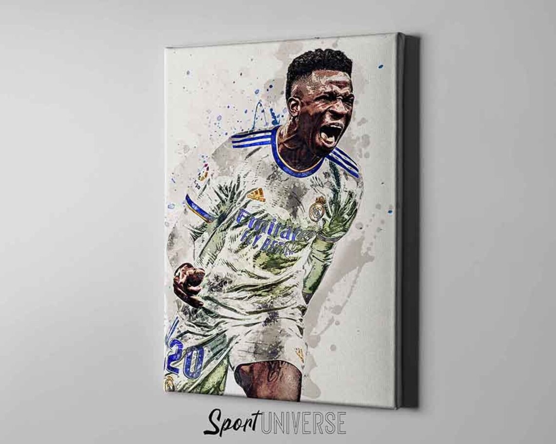 Vinicius Junior Poster Vinicius Junior Print Canvas Print Real - Etsy