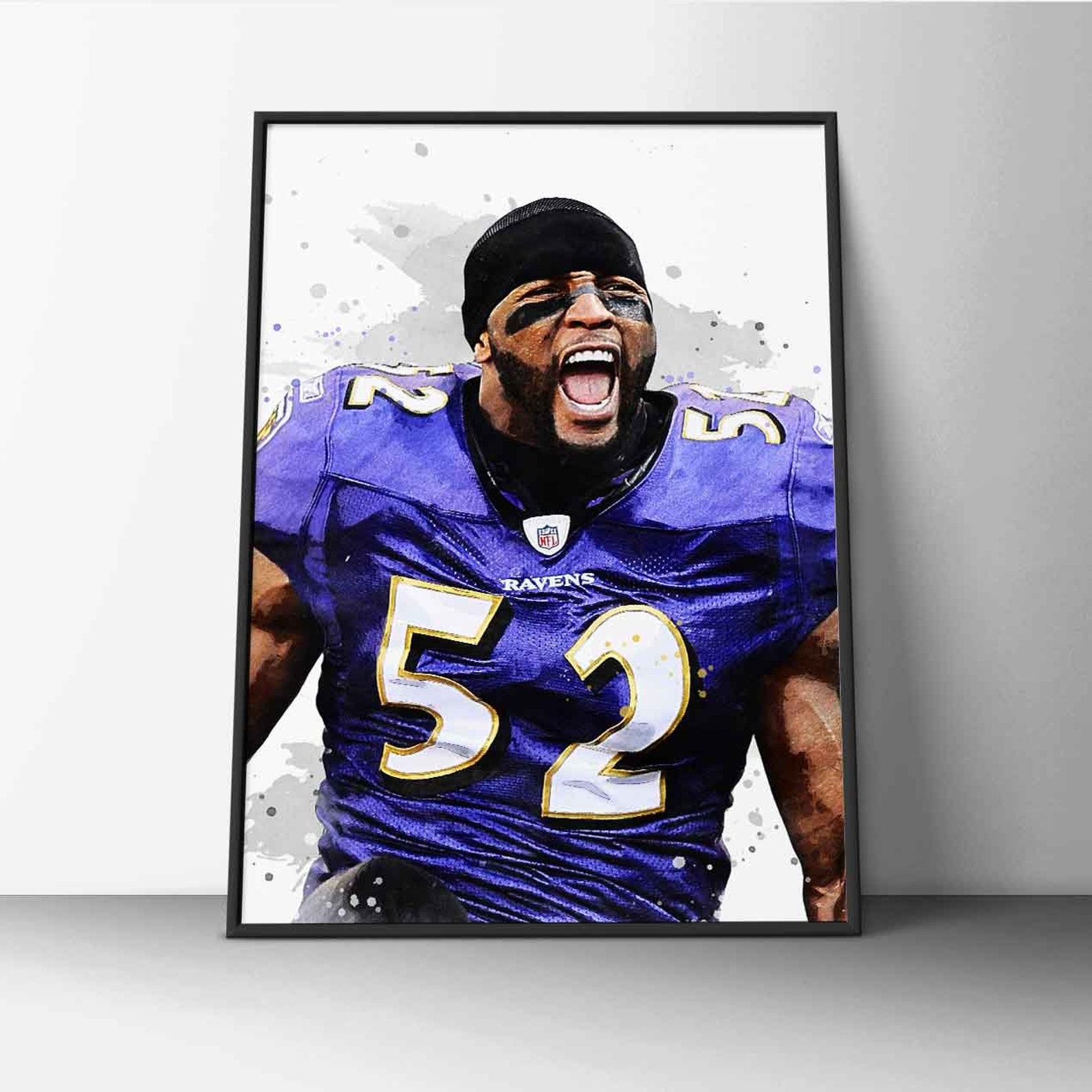 Ray Lewis Poster Ray Lewis Print Baltimore Ravens Wall Art Man Cave - Etsy