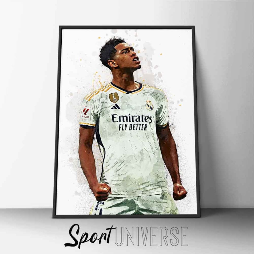 Jude Bellingham Print Jude Bellingham Canvas Art Print Wall Art Man ...