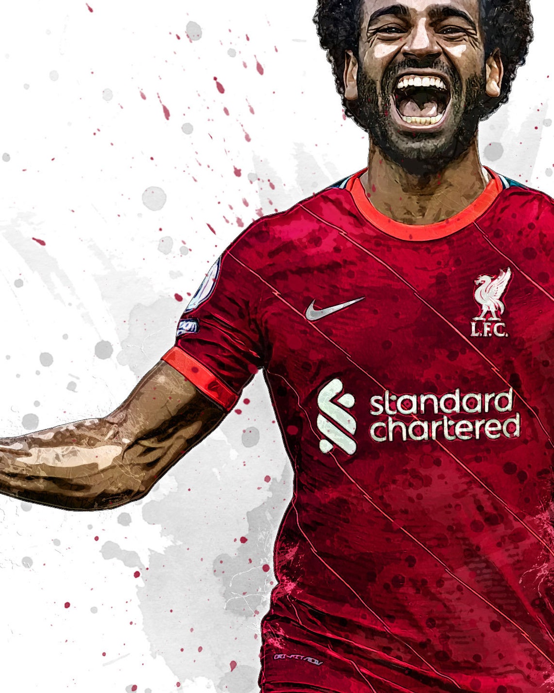 Mohamed Salah Poster Mohamed Salah Print Canvas Print - Etsy