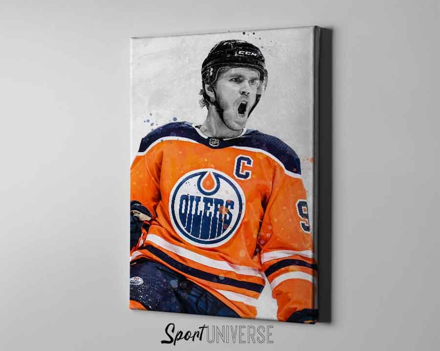 Connor Mcdavid Poster Connor Mcdavid Print Canvas Print - Etsy