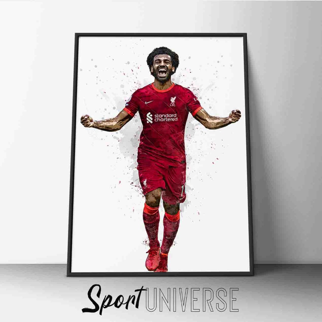 Mohamed Salah Poster Mohamed Salah Print Canvas Print - Etsy UK