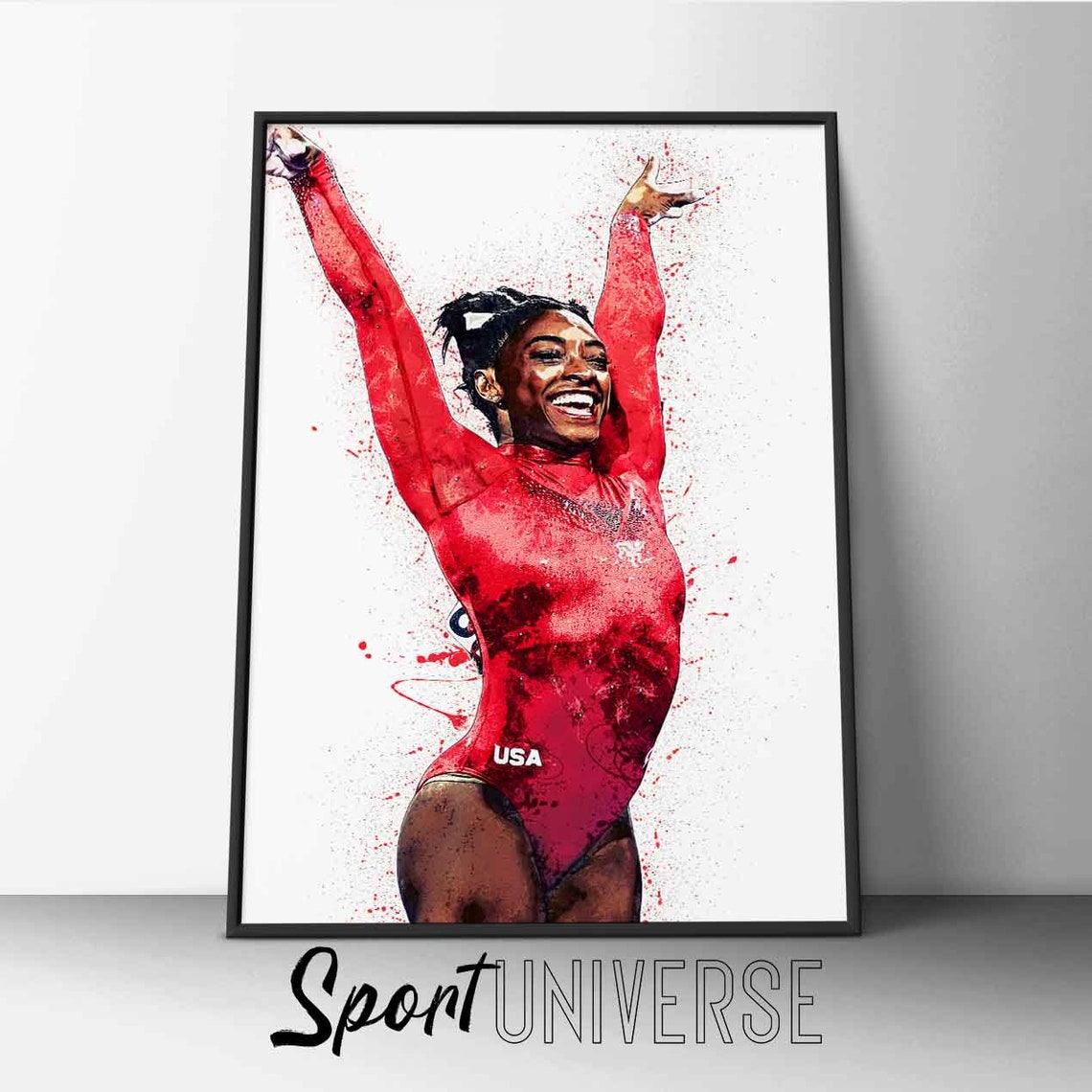 Simone Biles Poster Simone Biles Canvas Print Gymnastics Wall - Etsy Canada