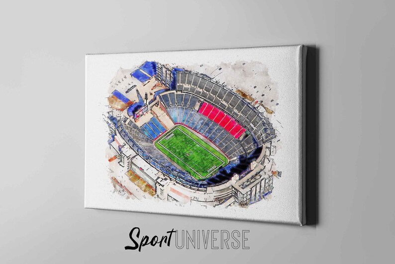 Gillette Stadium Stadium Poster New England Patriots Stadium | Etsy