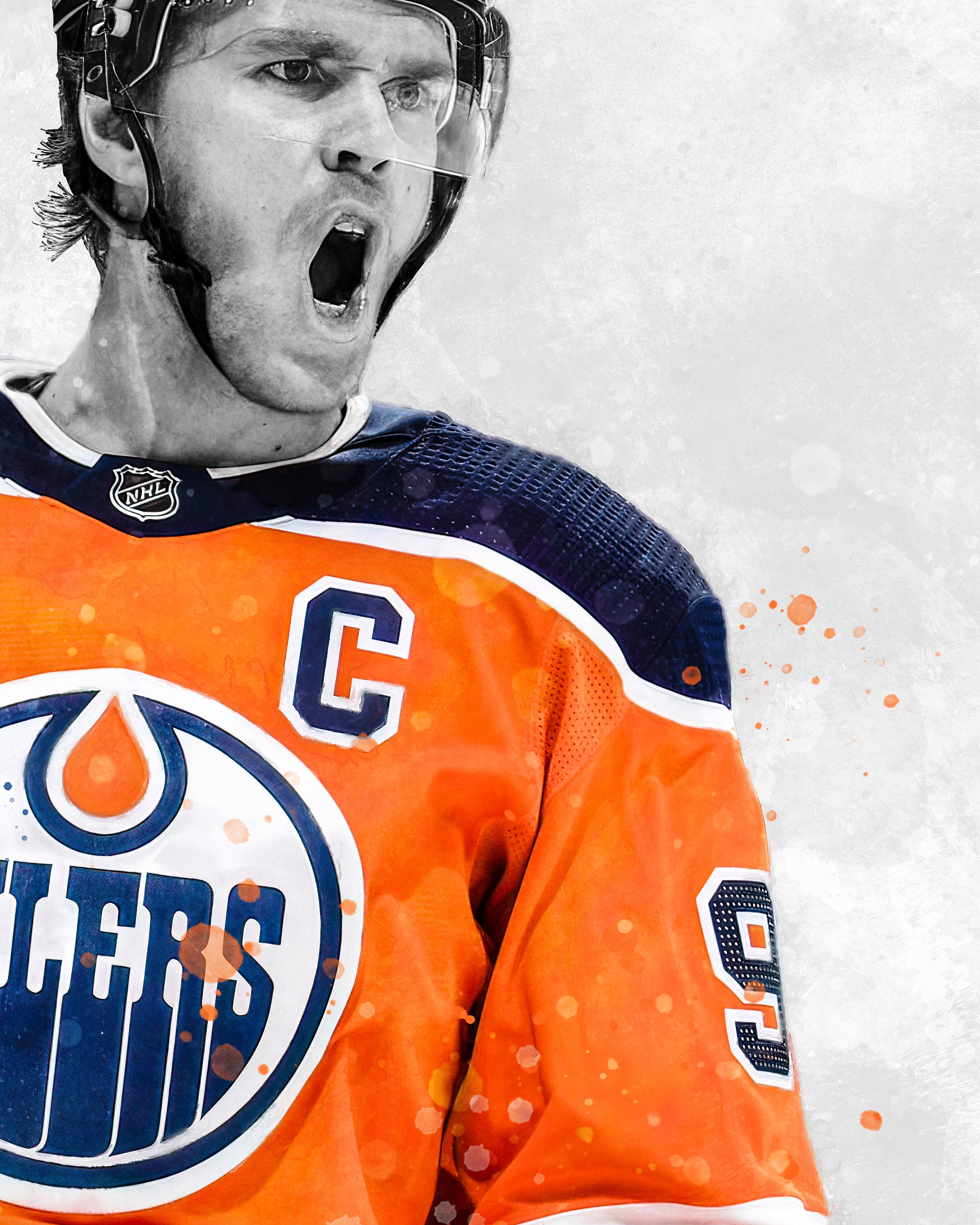 Connor Mcdavid Poster Connor Mcdavid Print Canvas Print - Etsy