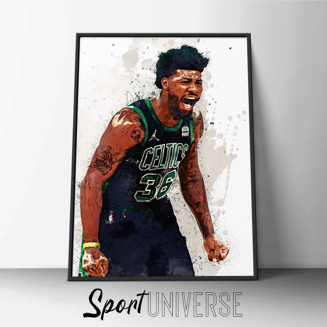 Marcus Smart Poster Marcus Smart Print Canvas Print Boston - Etsy