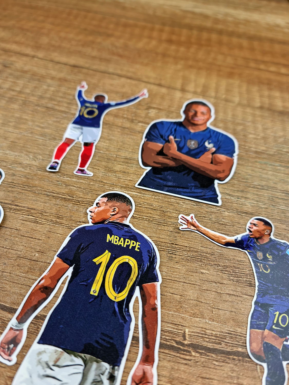 Mbappe Stickers Set Mbappe 5 Sticker Set Laminated Waterproof High ...