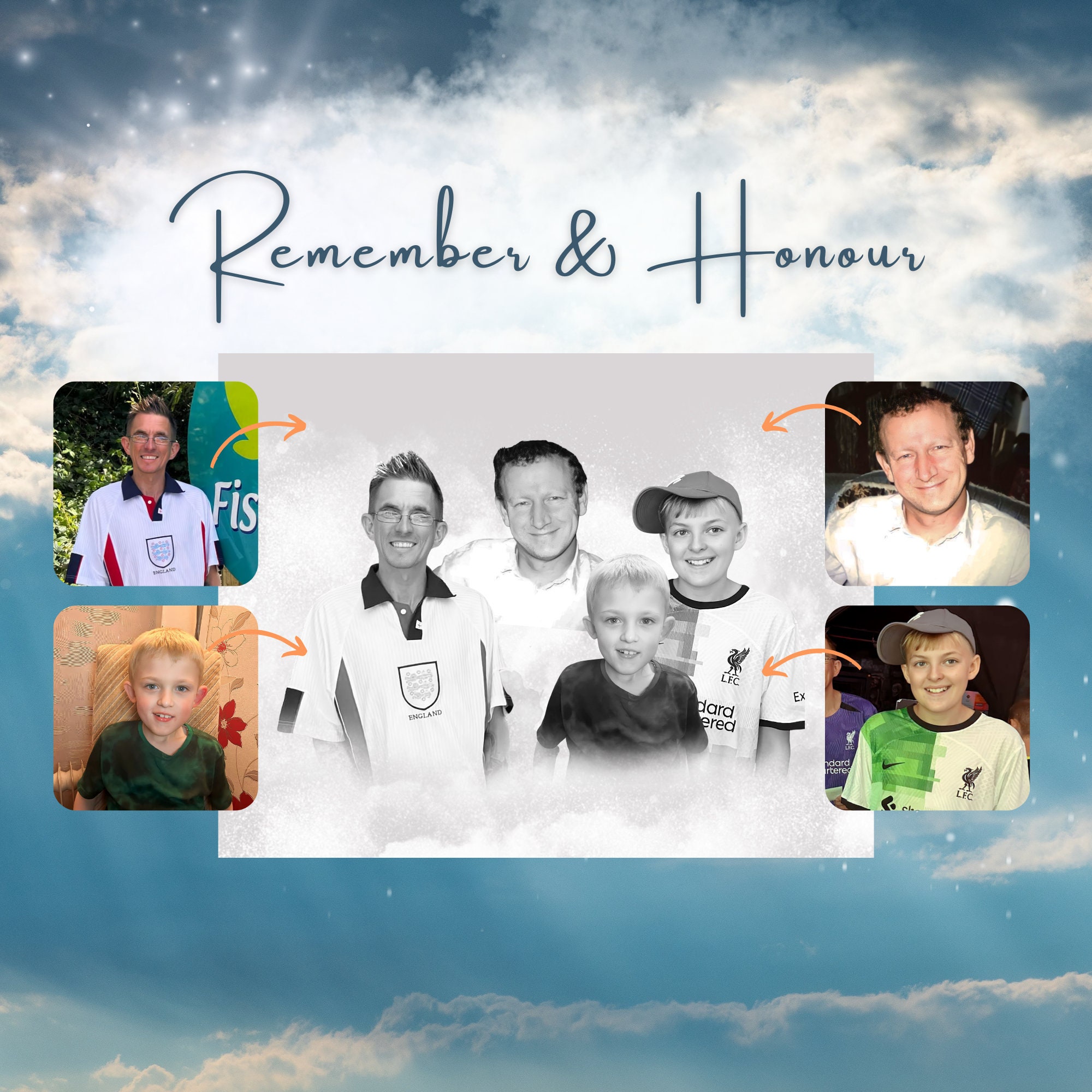 Custom Memorial Photo Portrait: Heartfelt Loved One Gift (digital Image ...