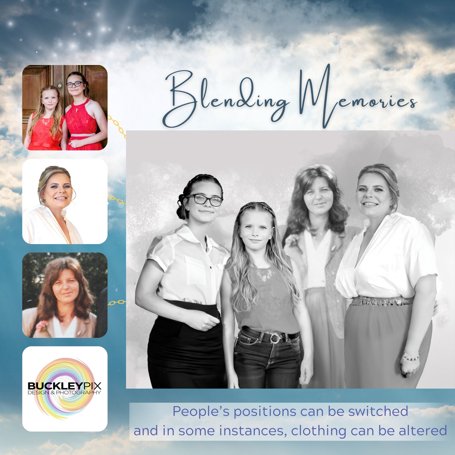 Custom Memorial Photo Portrait: Heartfelt Loved One Gift (digital Image ...
