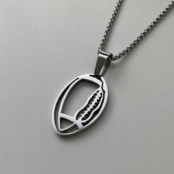 Football Necklace - Etsy