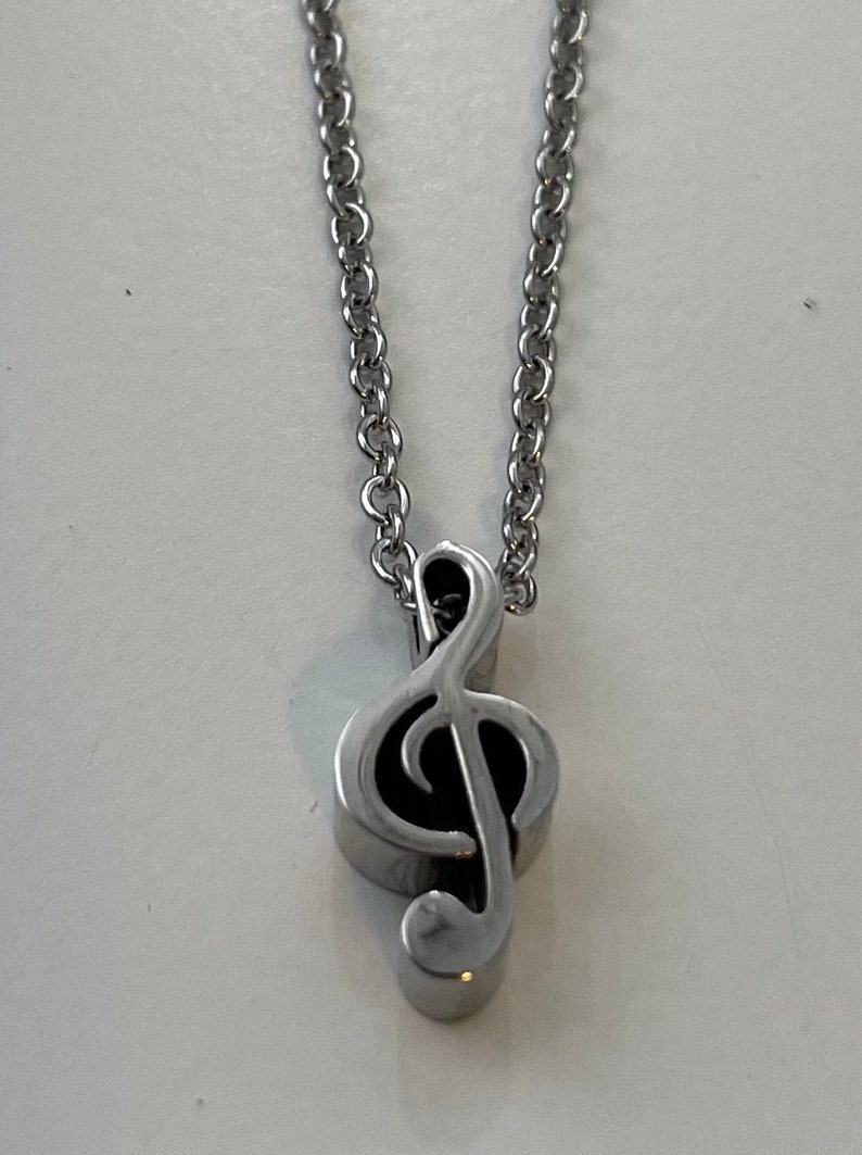 Music Note Treble Clef Necklace Music Necklace Music Note - Etsy