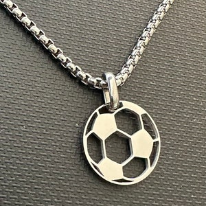 Soccer Necklace, Soccer Ball Necklace, Sport Gift, Soccer Jewelry ...