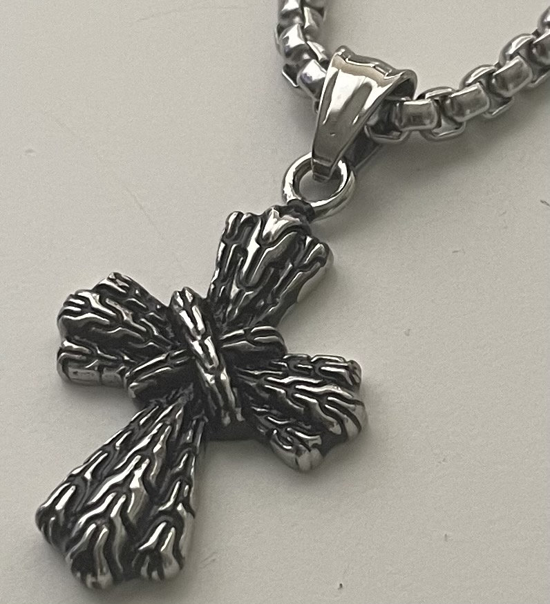 Cross Chevron Cross Necklace for Men Stainless Steel Cross - Etsy