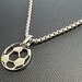 Soccer Necklace, Soccer Ball Necklace, Sport Gift, Soccer Jewelry ...