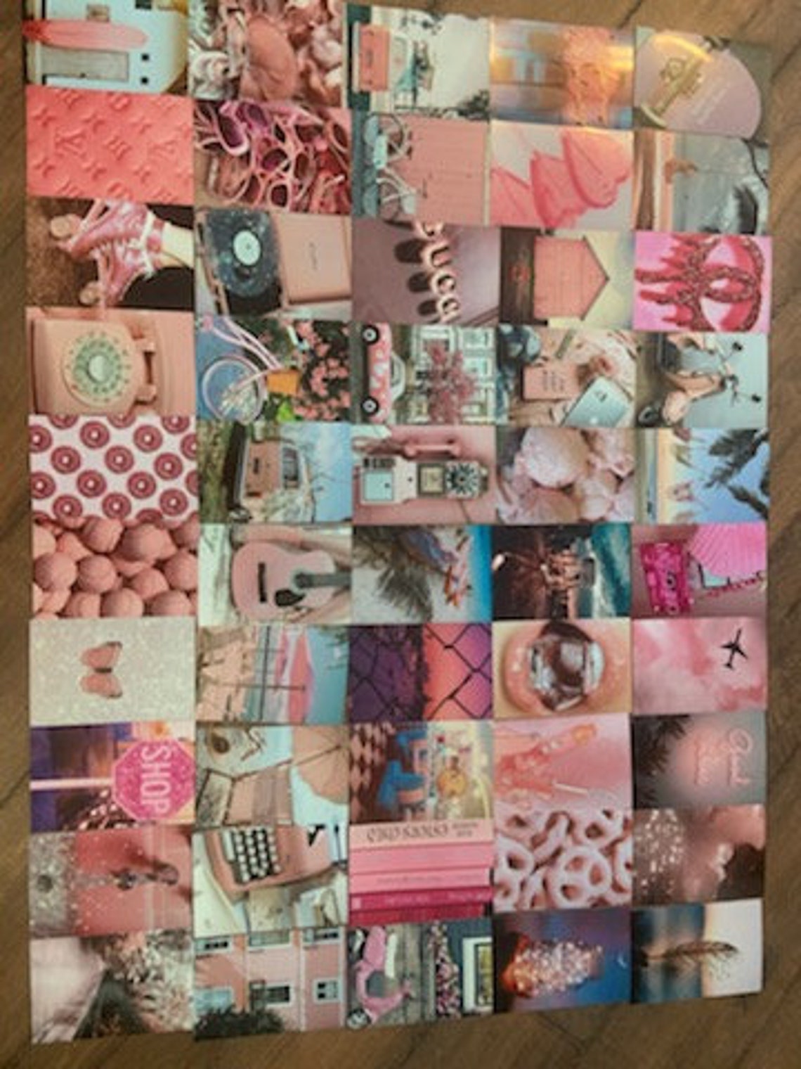 Aesthetic Wall Collage Kit, Pink, Preppy - Etsy