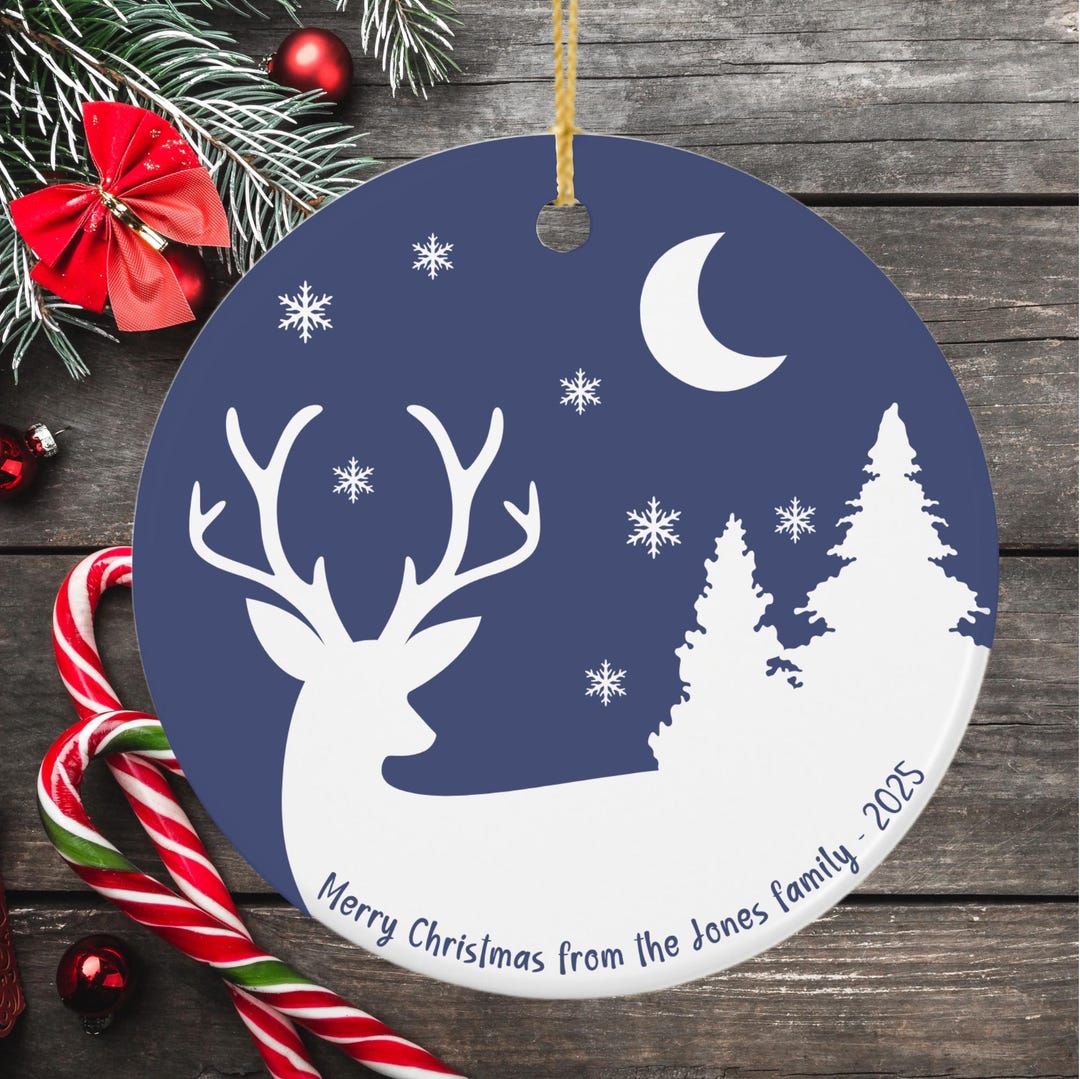 Personalized Christmas Ornament Family Gift From Our Family Holiday ...