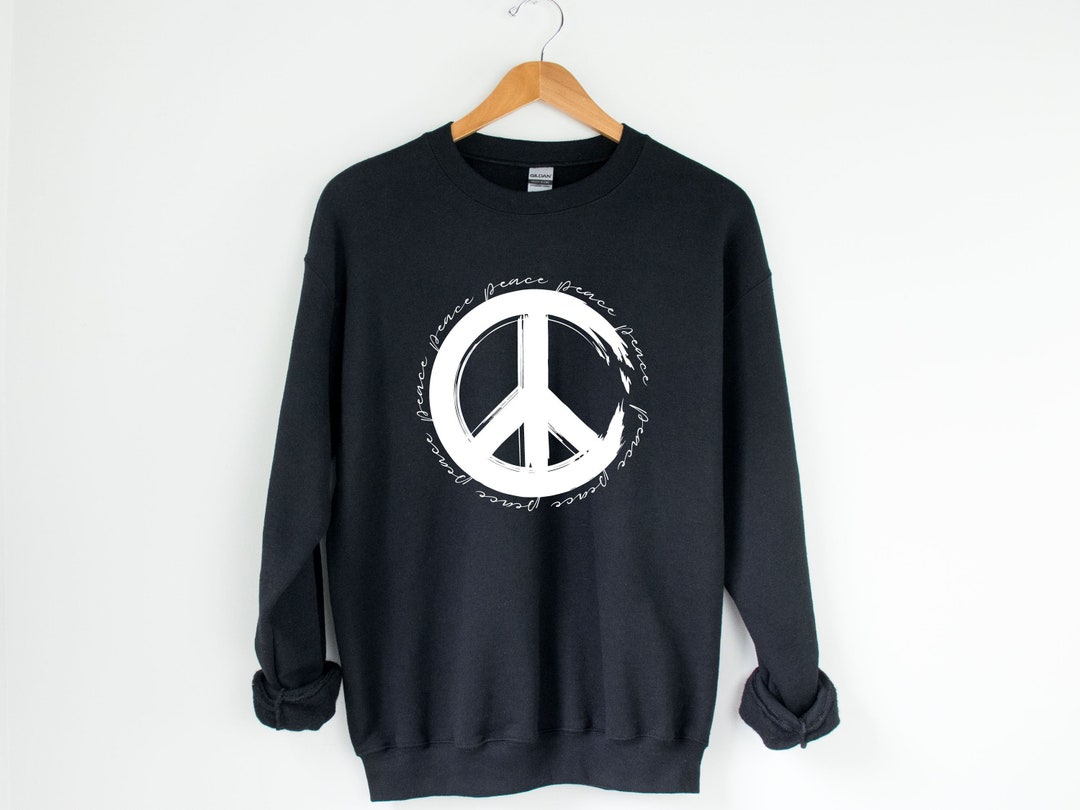 Peace Sign Sweater, Stop War Sweatshirt, World Peace Sweater, War ...