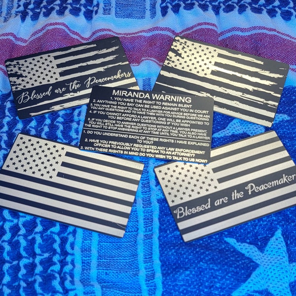 Miranda Warning Card - Etsy