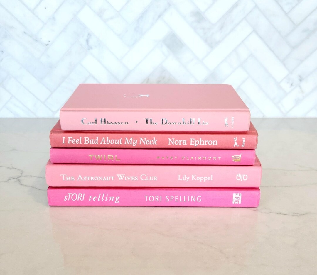 Pink Books by Color, Interior Design, Home Decor, Staging, Price per ...