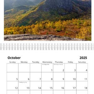 Wall Calendar 2025 - Quebec Landscape Photography Calendar - Etsy