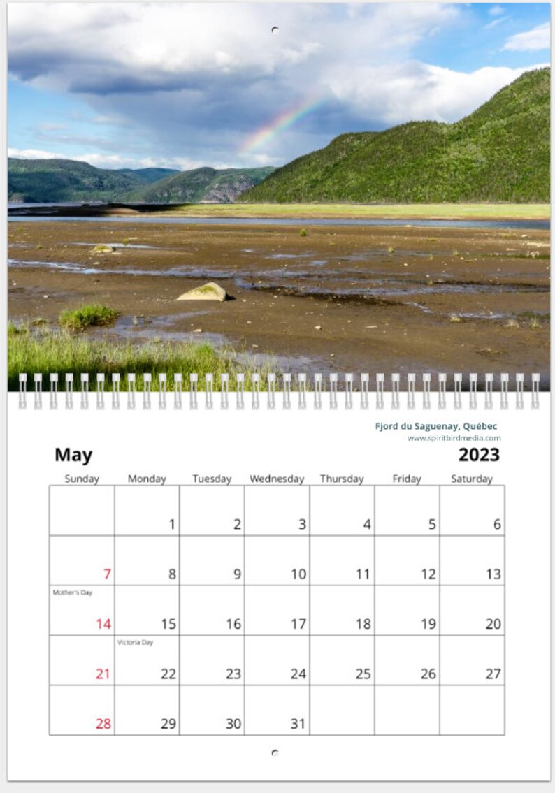 Calendrier Mural 2023 Paysages Du Quebec Wall Calendar - Etsy
