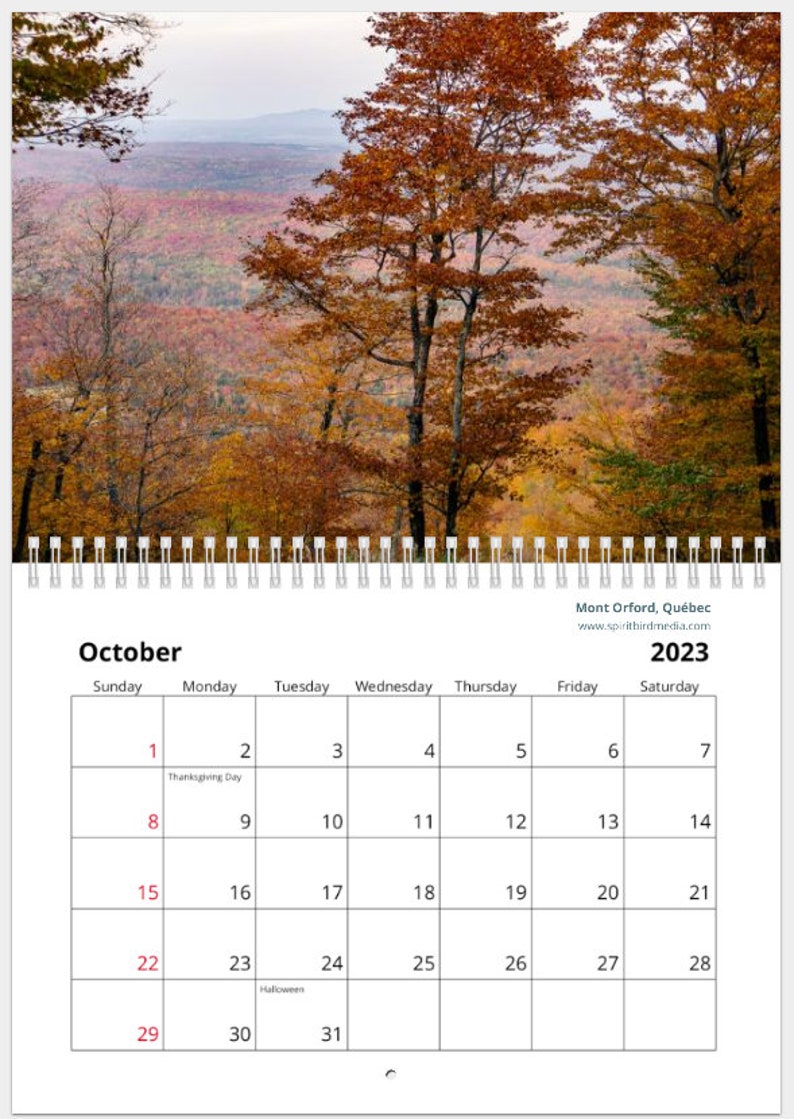Calendrier Mural 2023 Paysages Du Quebec Wall Calendar - Etsy