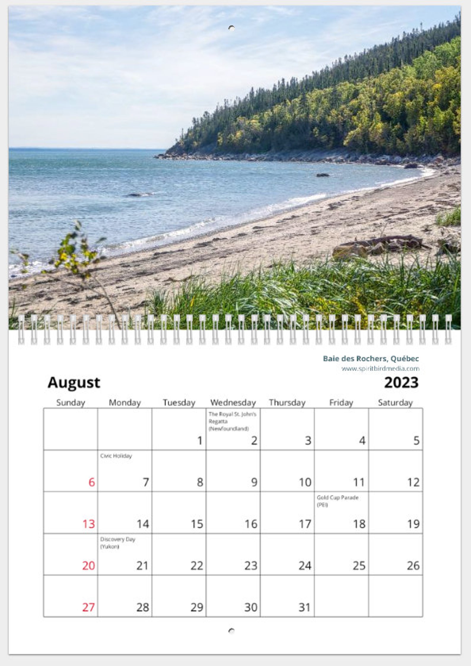 Calendrier Mural 2023 Paysages Du Quebec Wall Calendar - Etsy