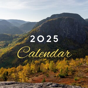 Wall Calendar 2025 - Quebec Landscape Photography Calendar - Etsy