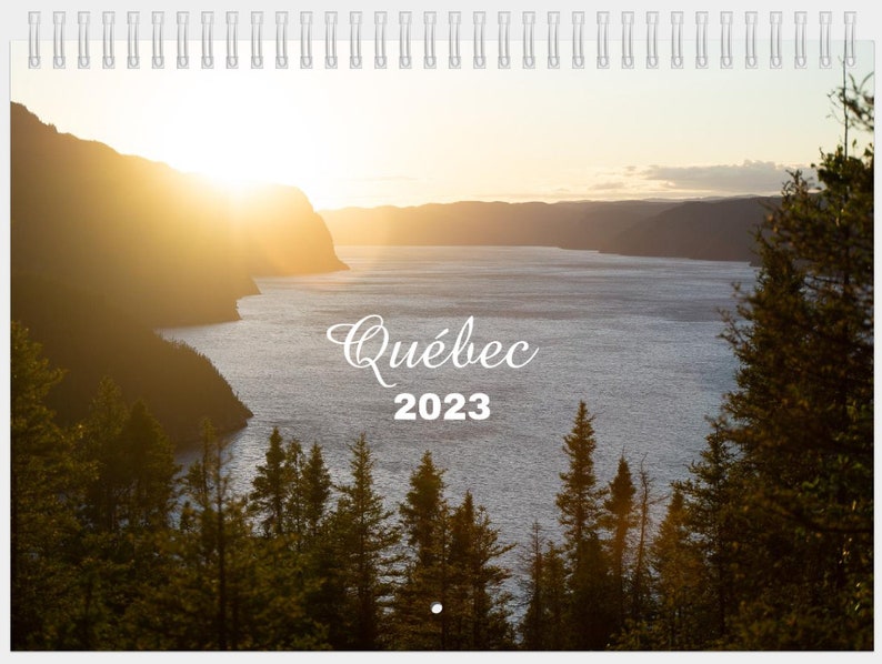 Calendrier Mural 2023 Paysages Du Quebec Wall Calendar - Etsy