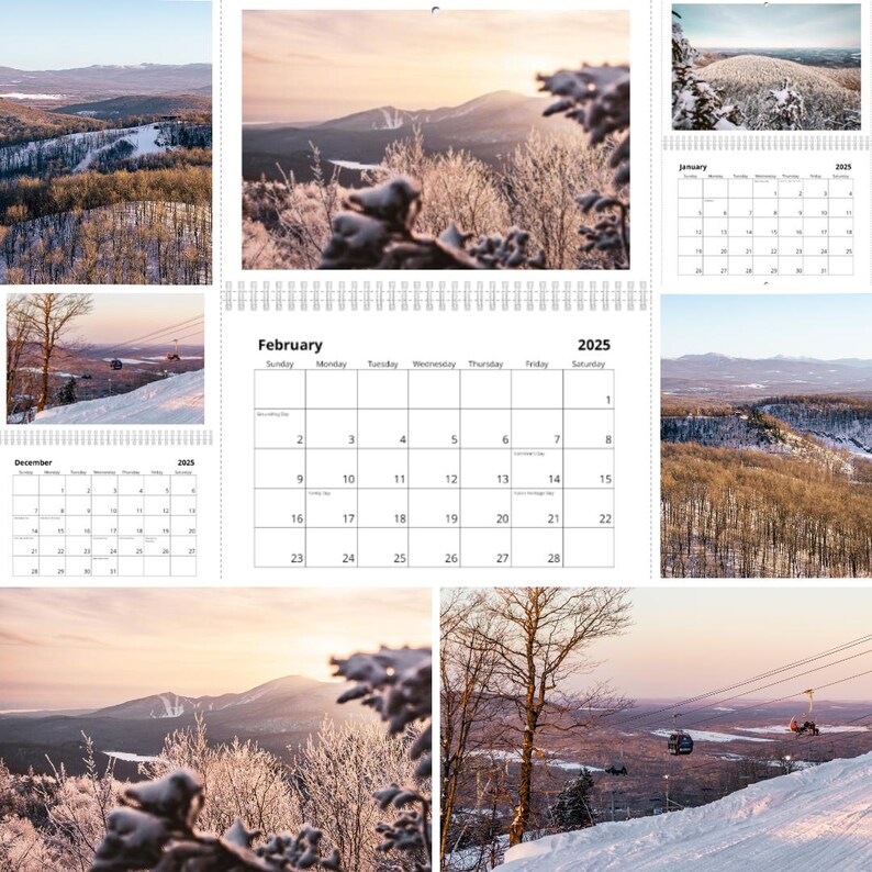 Wall Calendar 2025 - Quebec Landscape Photography Calendar - Etsy