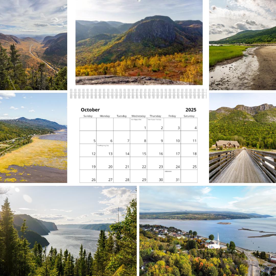 Wall Calendar 2025 - Quebec Landscape Photography Calendar - Etsy