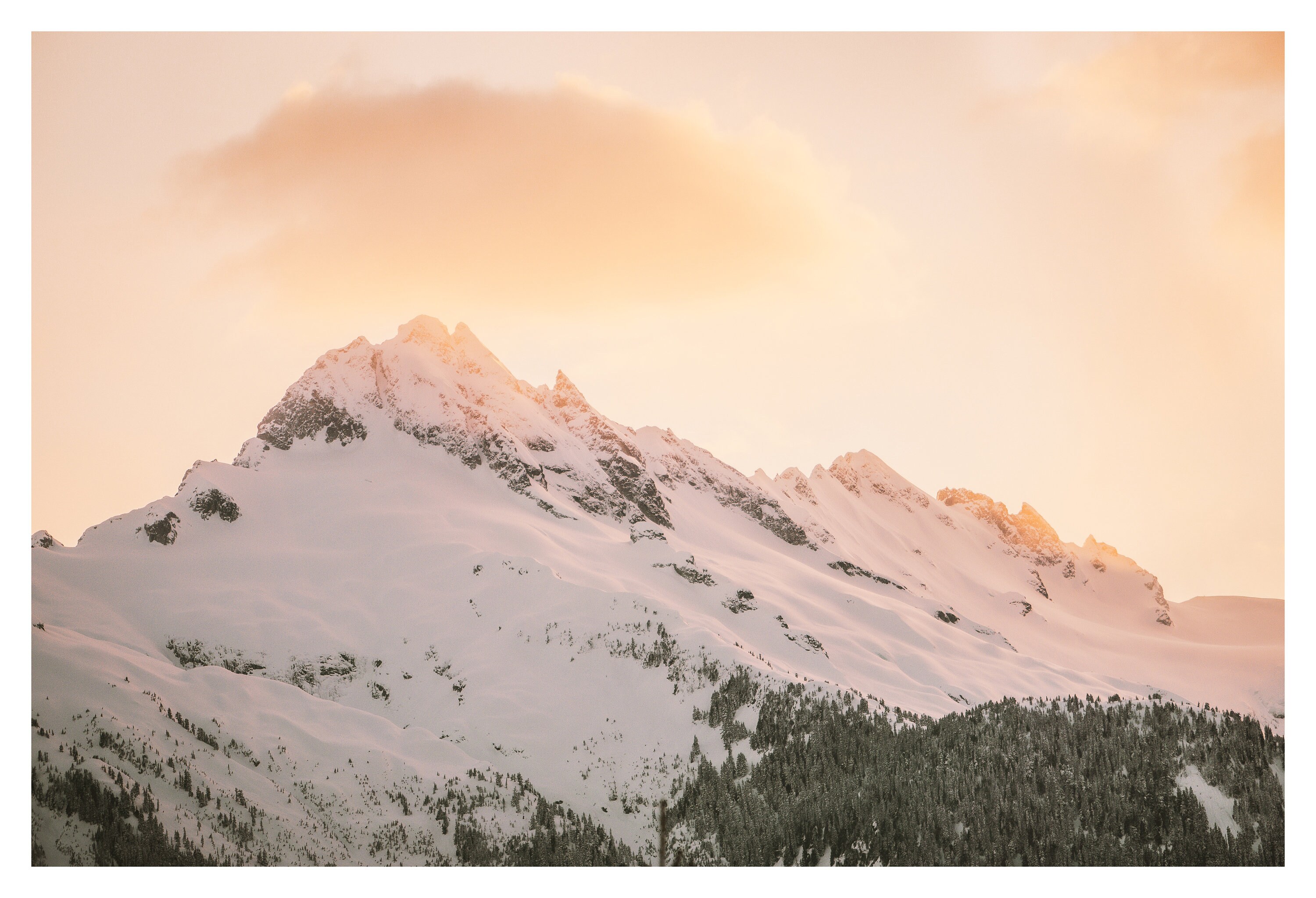 Squamish Mountain Sunset - Tantalus Range - British Columbia ...