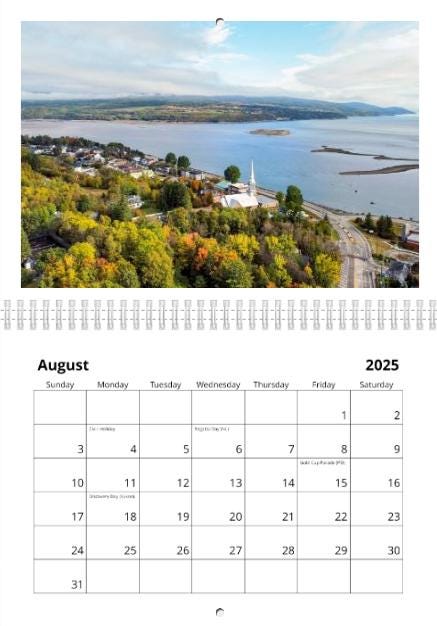 Wall Calendar 2025 - Quebec Landscape Photography Calendar - Etsy