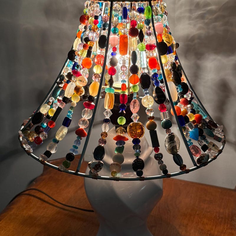 Beaded Lamp Shade - Etsy