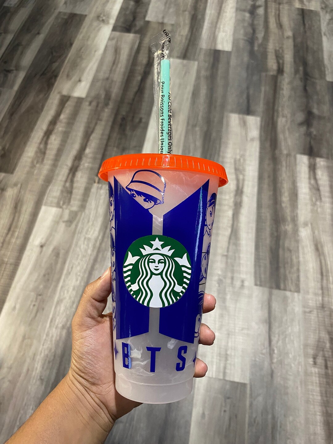 Starbucks Custom Color Changing BTS Cup/ Reusable/ BTS/ Bangtan Boys - Etsy