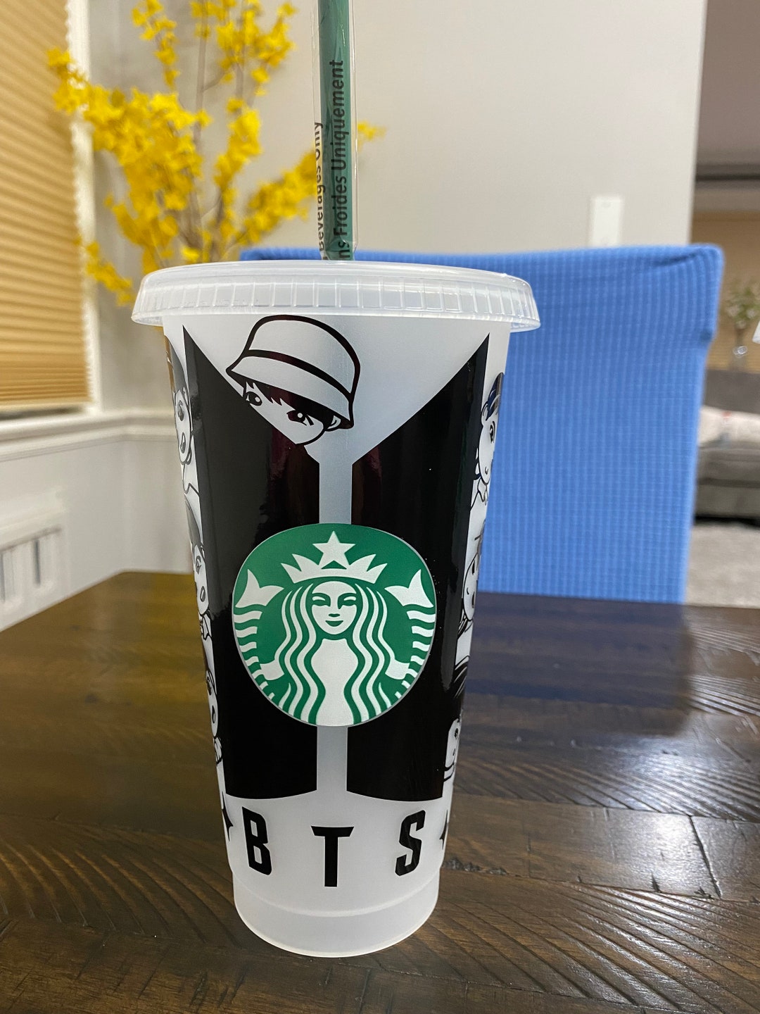 Starbucks Custom Cold Cup/bts/reusable - Etsy