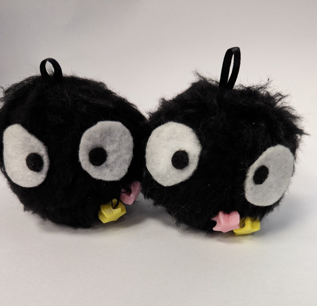 Soot Sprite Plush Keychain - Etsy