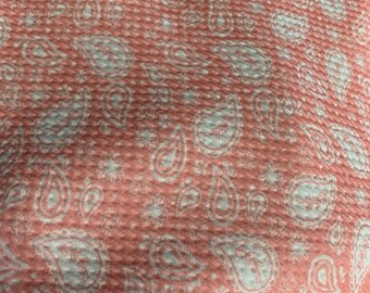 Peach Paisley | Etsy