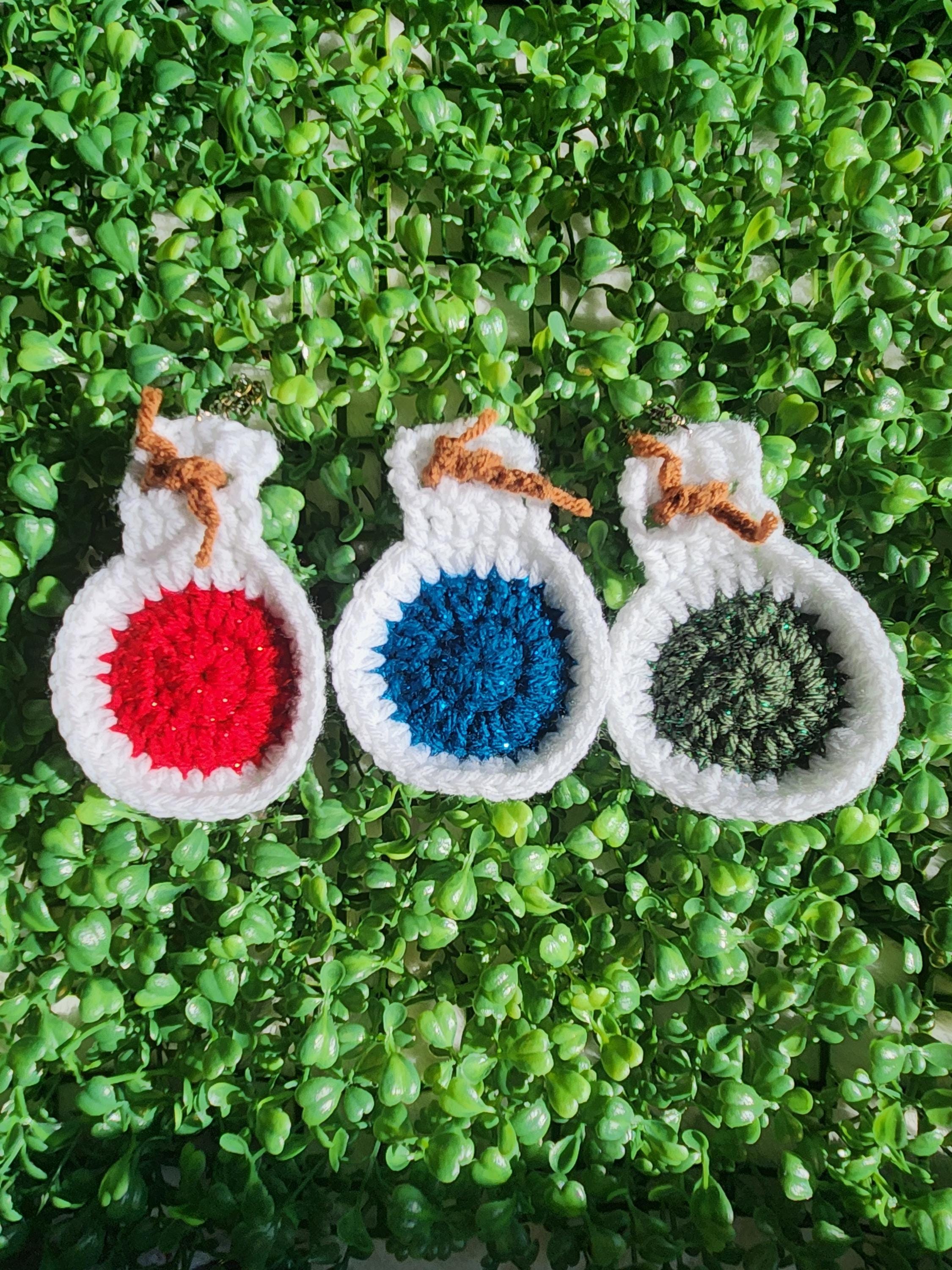 Crochet Health/mana/stamina Potion Bottle Ornament - Etsy