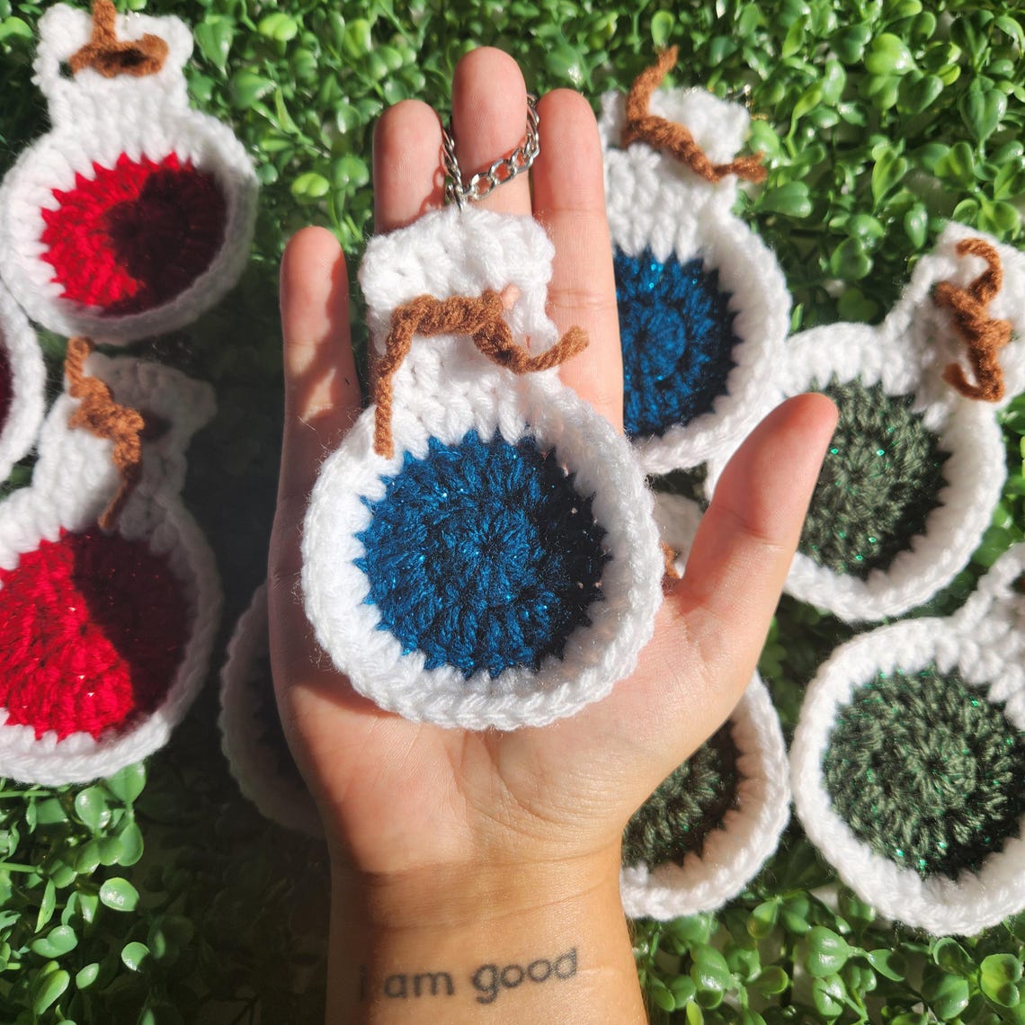 Crochet Health/mana/stamina Potion Bottle Ornament - Etsy