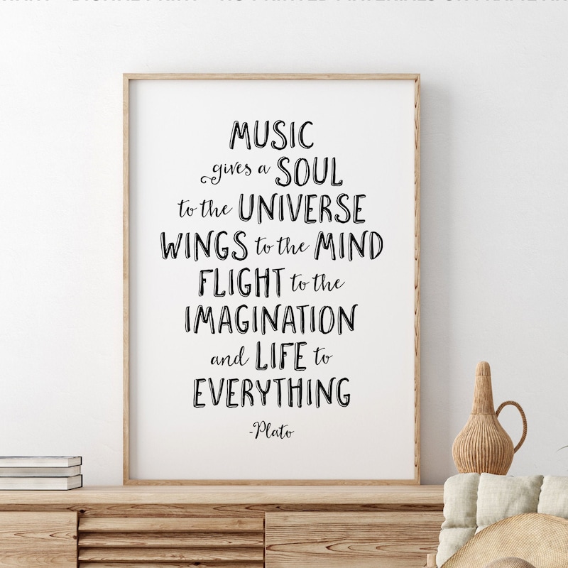 Music Wall Quote - Etsy