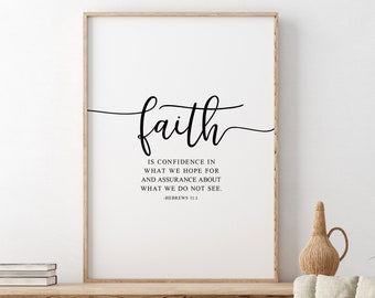 Hebrews 11:1 Bible Verse Faith is the Substance of Things Hoped for ...