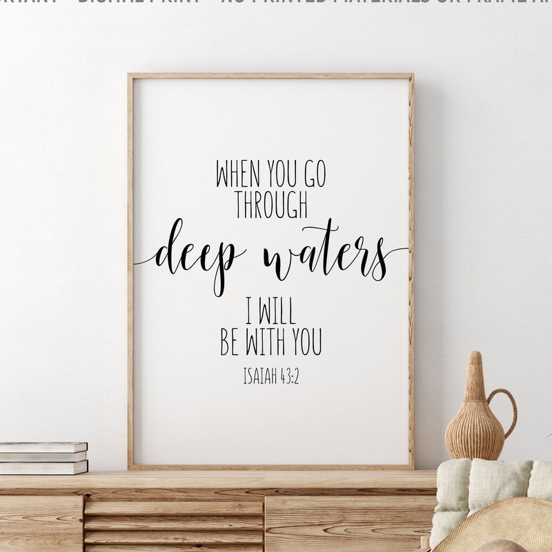 Through Deep Waters - Etsy