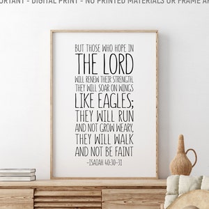 But Those Who Hope in the Lord Will Renew Their Strength, Isaiah 40:30 ...